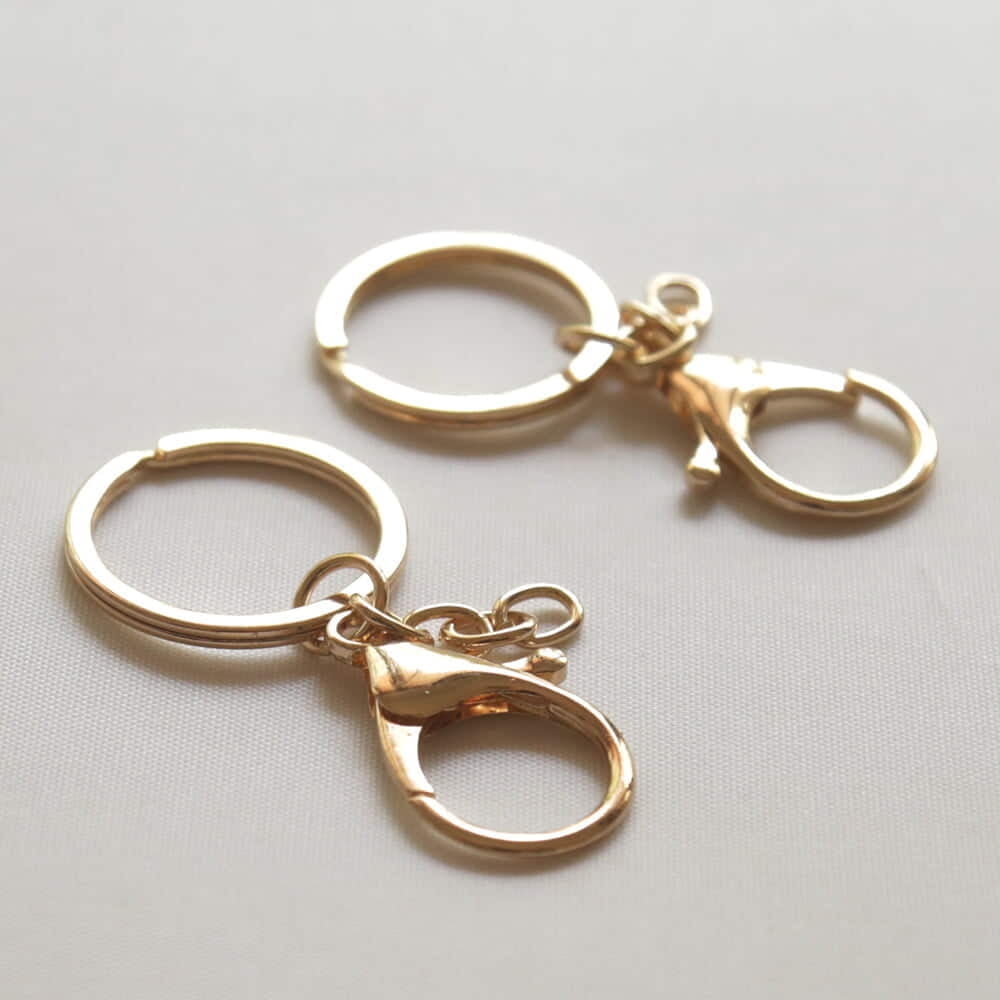 Key Chain Silver with clasp for charms | Pendant | Mini Hoop| Best Rate