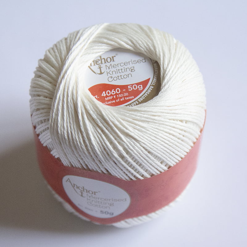 Buy Online Anchor Mercer Knitting Cotton 4060 | 4 Ply Thread | Double ...
