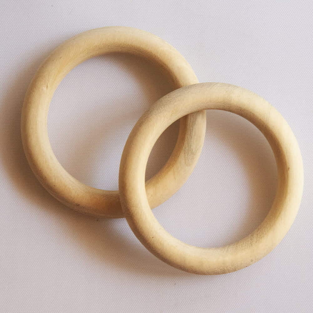 Buy Online Unpolished Wood Ring for Baby Rattle | Macrame |Unpolished ...