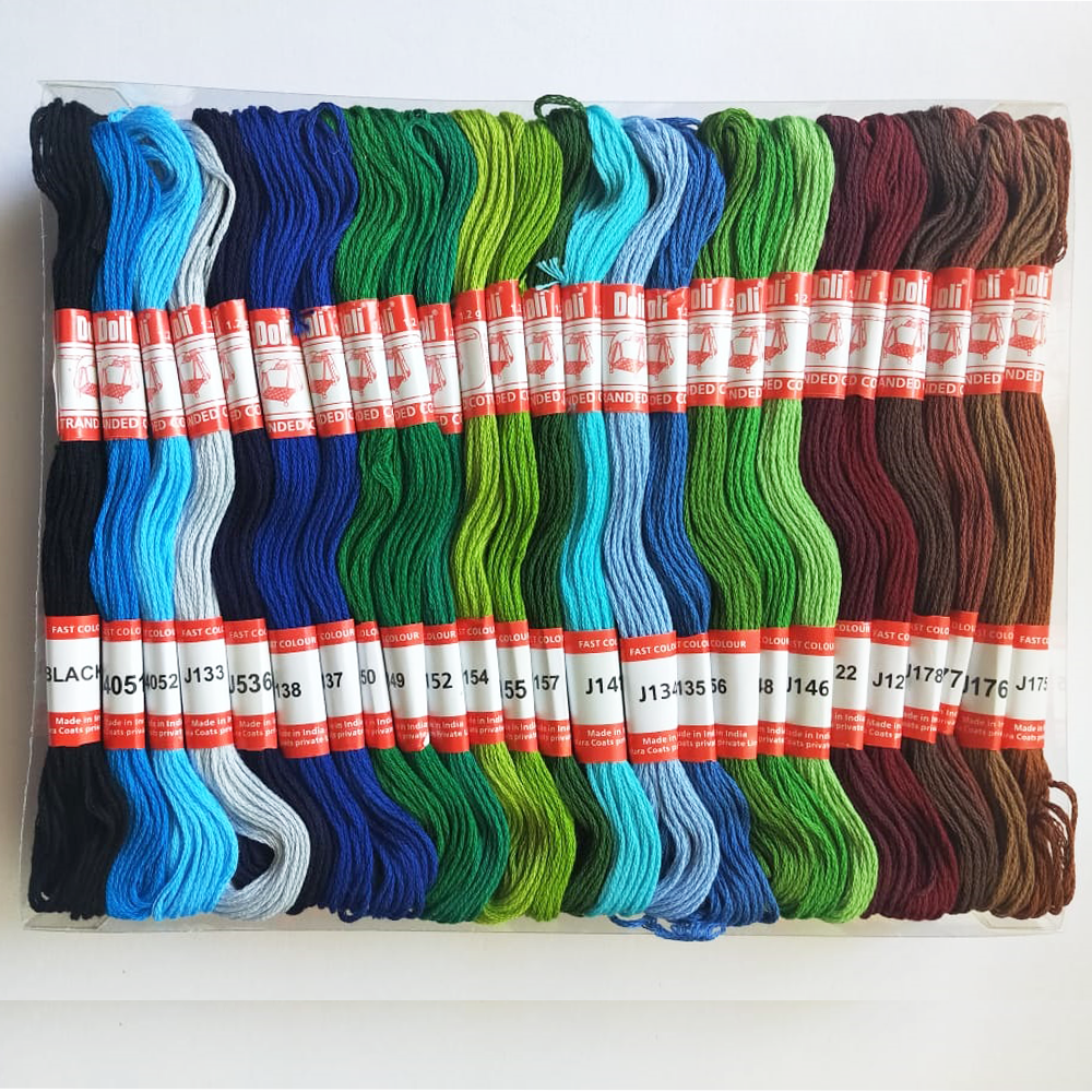 Doli embroidery thread value pack 100 pieces | Best Price | Embroidery ...