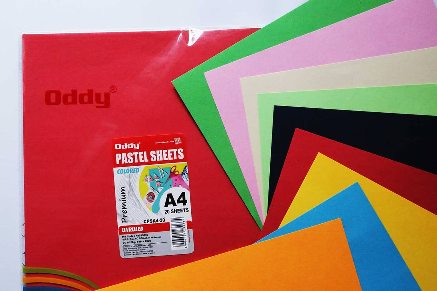 Oddy A4 Craft Paper Pastel Color | Pastel Color Paper for All your fun ...