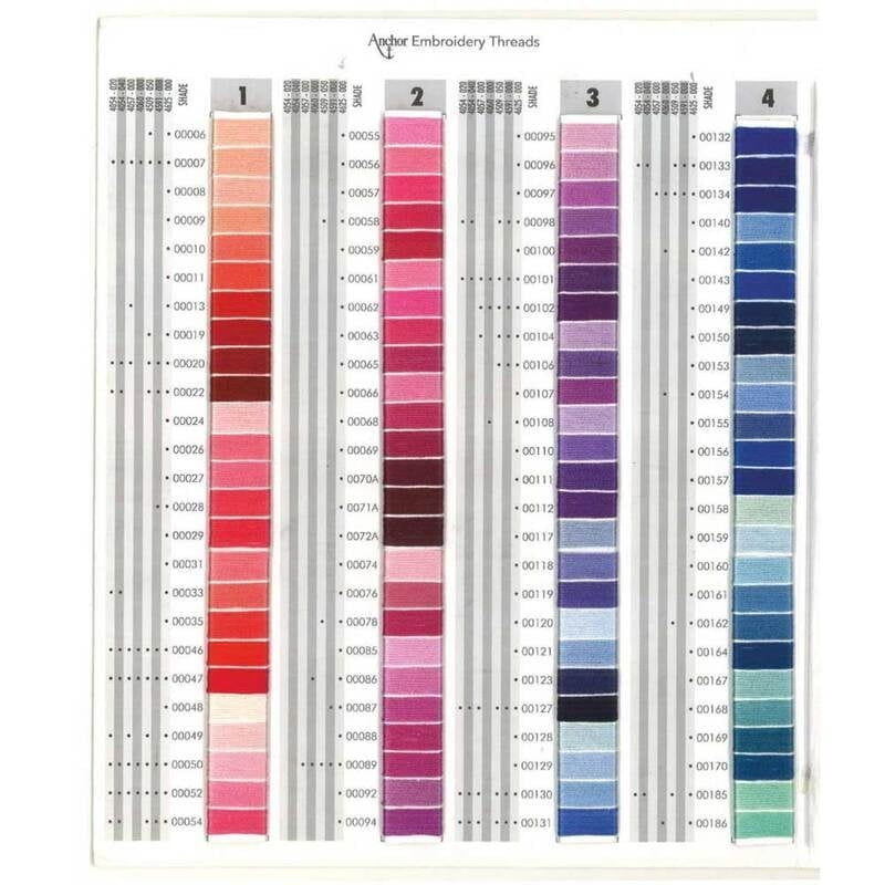Buy Anchor Shade Card | Embroidery Thread Shade Card | Best Rate