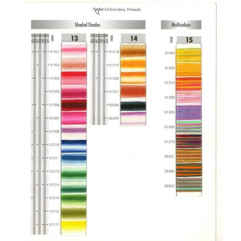 Buy Anchor Shade Card | Embroidery Thread Shade Card | Best Rate